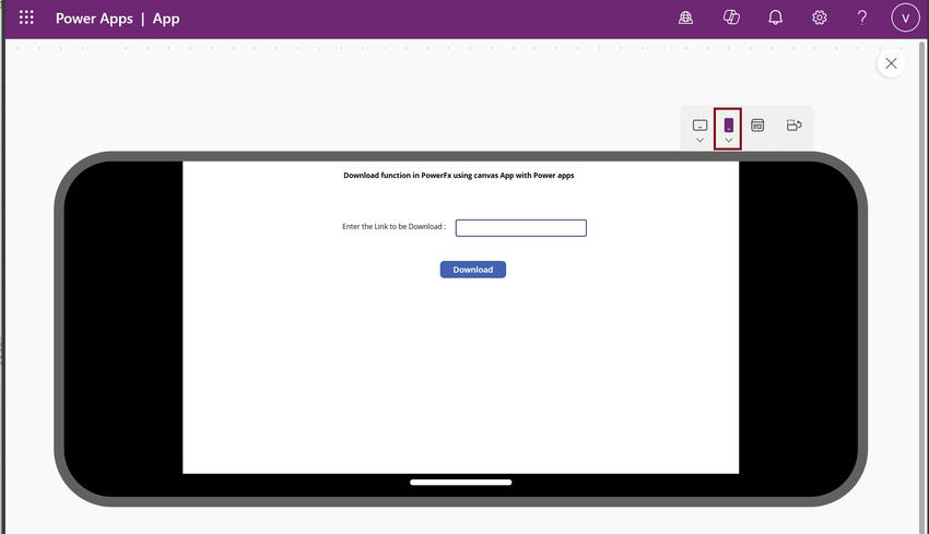 Download Function in PowerFx using Canvas App with Power Apps